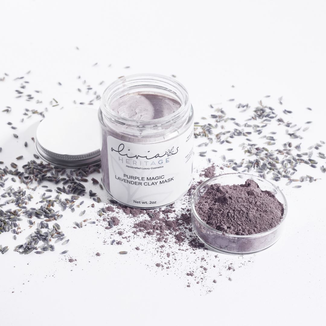 Lavender Clay Mask for Dry and Sensitive Skin | OliviasHeritage.com